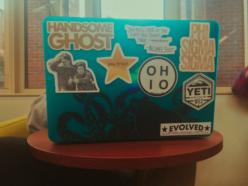 Students share the stories behind their laptop stickers | The Chimes